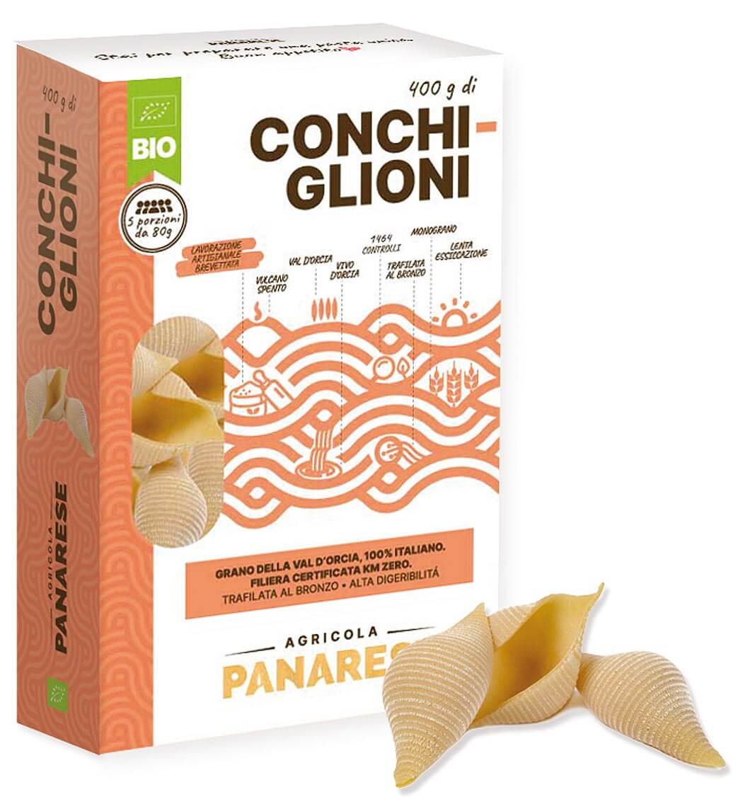 Premium Organic Tuscan Conchiglioni – Pavoncelli Foods